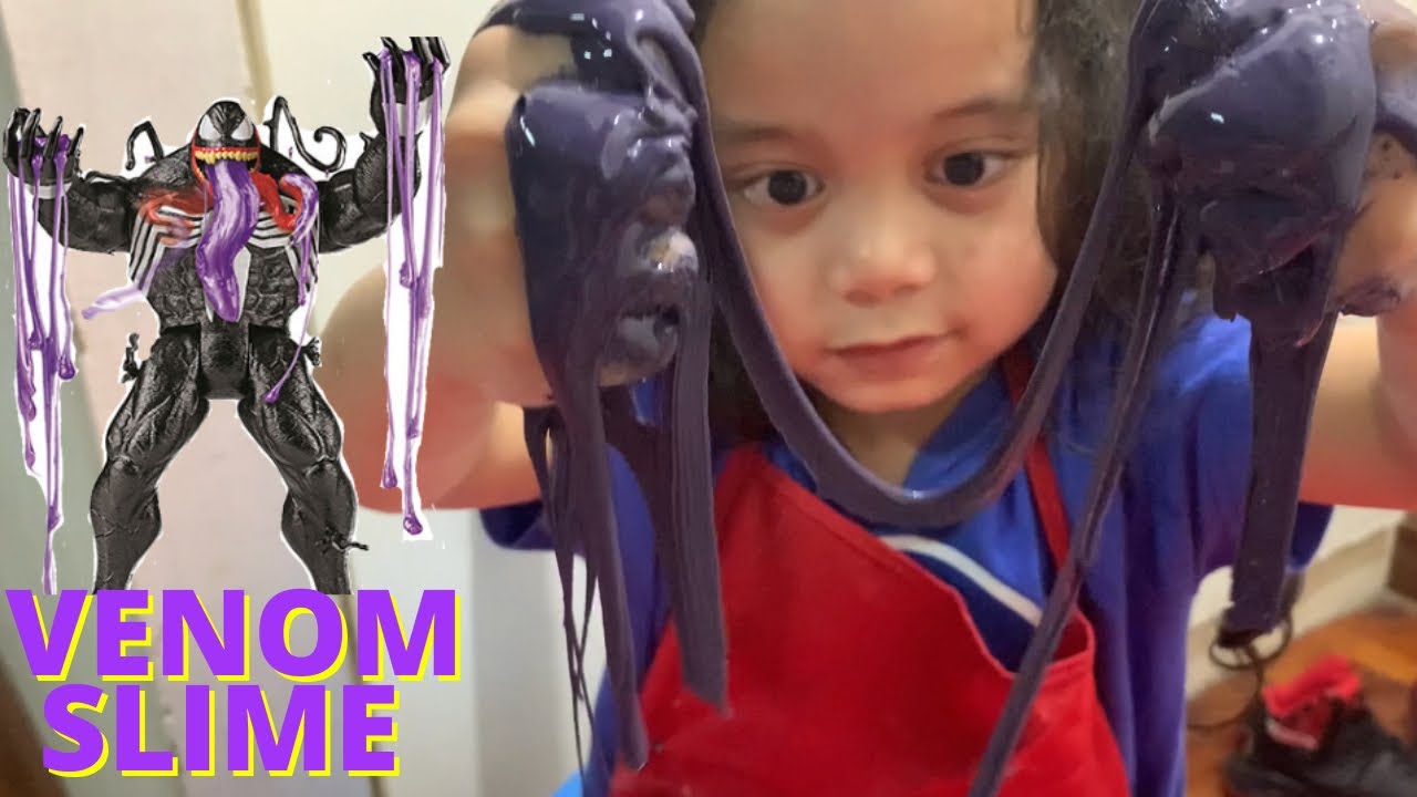 Venom Slime/DiY slime making - YouTube