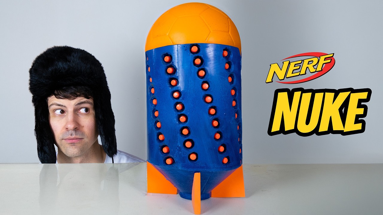 I made it for REAL, and it's terrifying (Nerf Nuke) - YouTube
