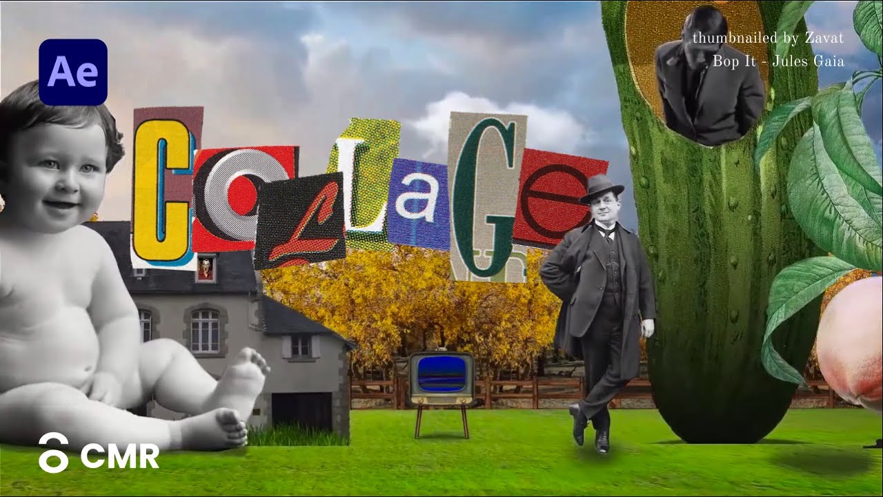 Collage art animation in after effects | Best creators showreel | ♬ Bop ...