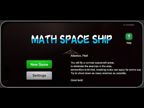 Math Spaceship:A mobile game improve your mathematical ability: - YouTube