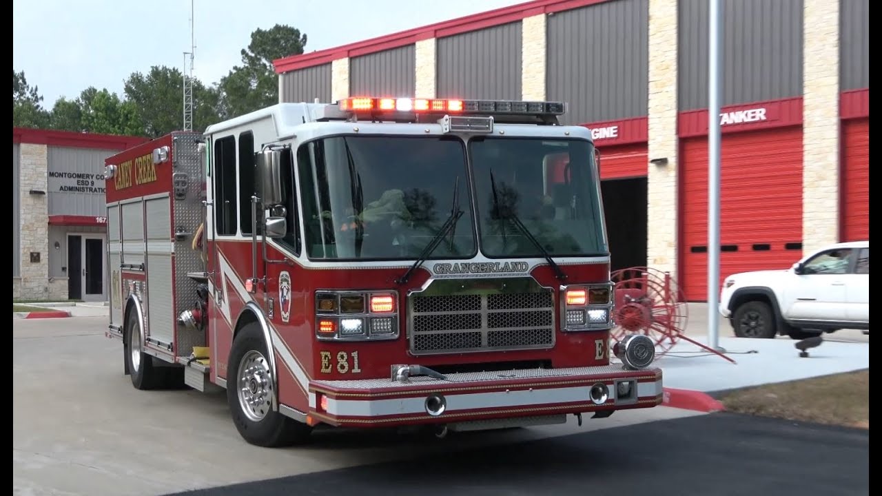 Engine 81 Responds to MVC [Caney Creek Fire Rescue](MCESD9) - YouTube
