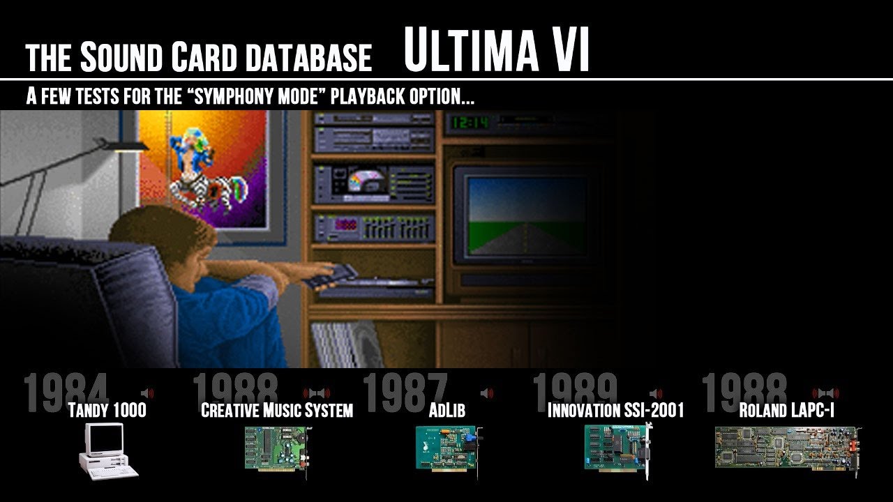 ULTIMA VI (Main Theme) Tandy 3-voice, Game Blaster, AdLib, SSI-2001 and ...