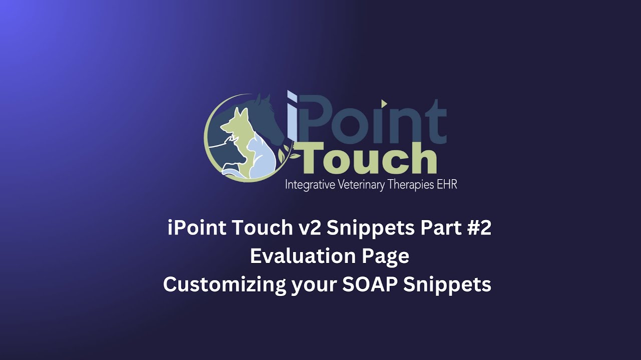 iPoint Touch v2 Evaluation Page - Customizing Soap Snippets - YouTube