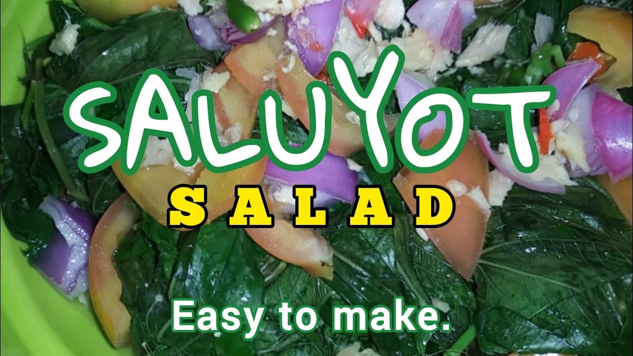Saluyot Salad - YouTube