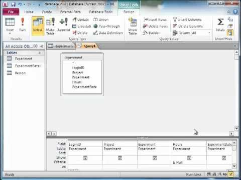 Databases with Microsoft Access - Episode 7 - Nested Queries - YouTube