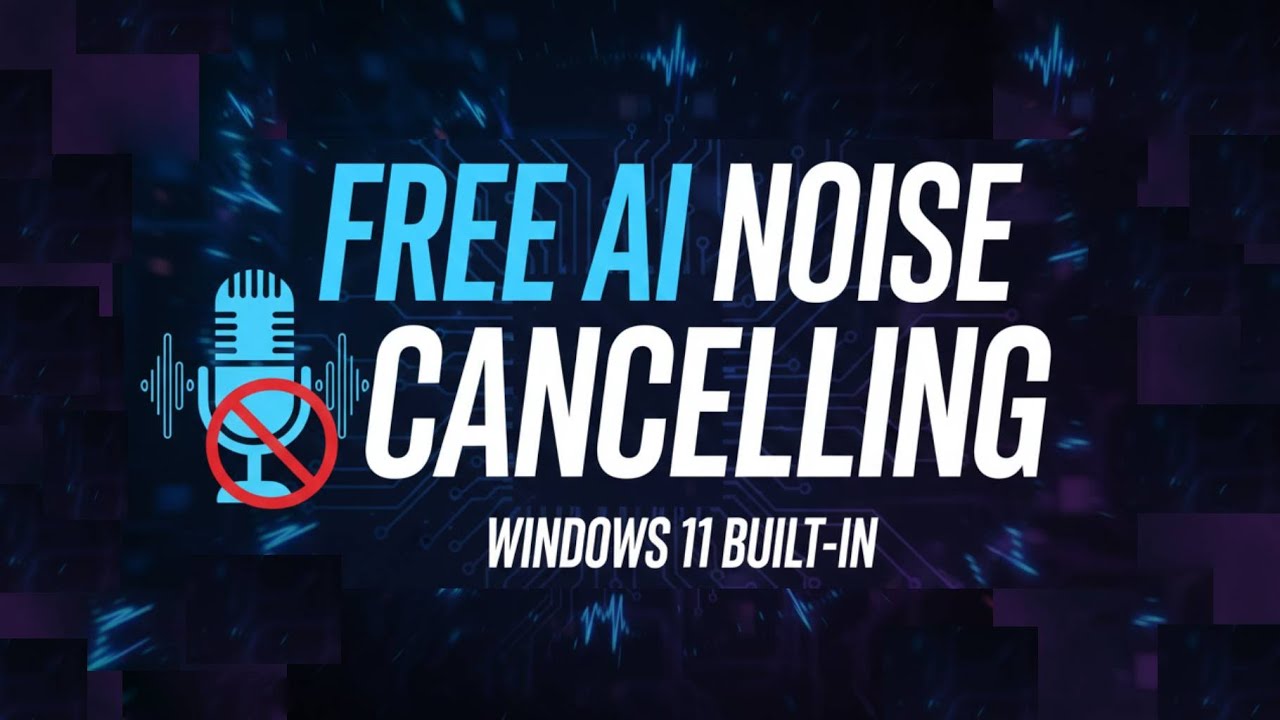 Free Noise Cancelling You Probably Already Have! (Windows 11) - YouTube