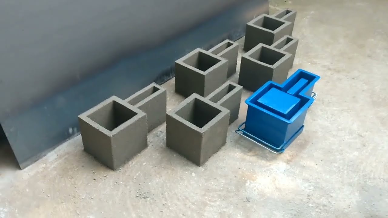 como fabricar bloco coluna tipo pilar 20x20 conjugada com meio bloco de ...