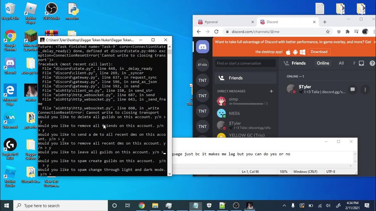 Discord Token Nuker/Fucker | Op!!! - YouTube