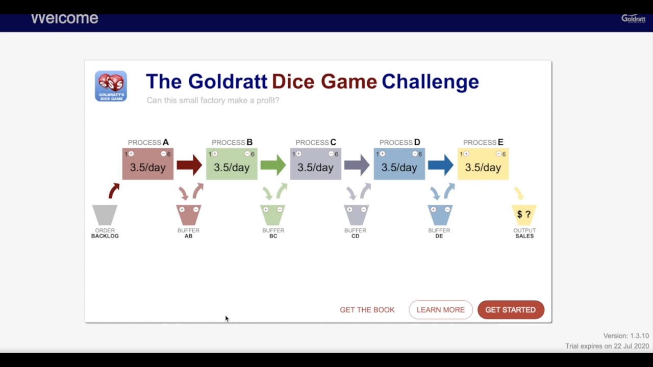 Demo of the Goldratt's Dice Game Challenge by Dr. Alan Barnard, CEO of ...