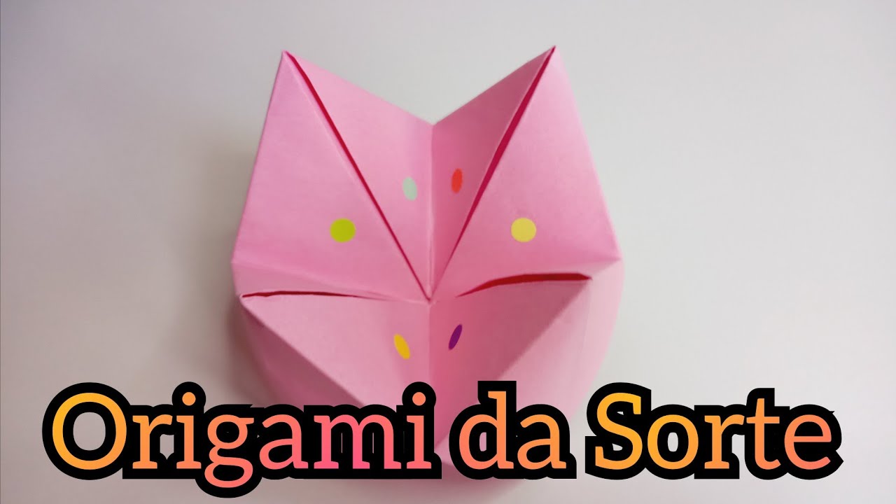 Como Fazer Origami da Sorte de Papel | artesanato em papel | Dobradura ...