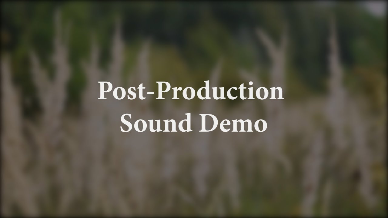 Sound Design Demo - Ambience & Sound Effects - YouTube