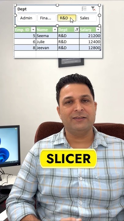 Slicer Is An Amazing Feature To Filter Data In Excel Excelshorts Ytshorts Shorts Youtube