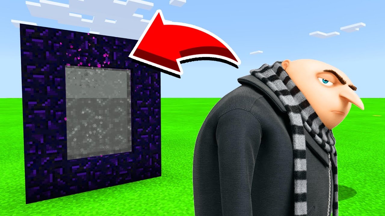 How To Make A Portal To GRU in Minecaft Pocket Edition/MCPE - YouTube