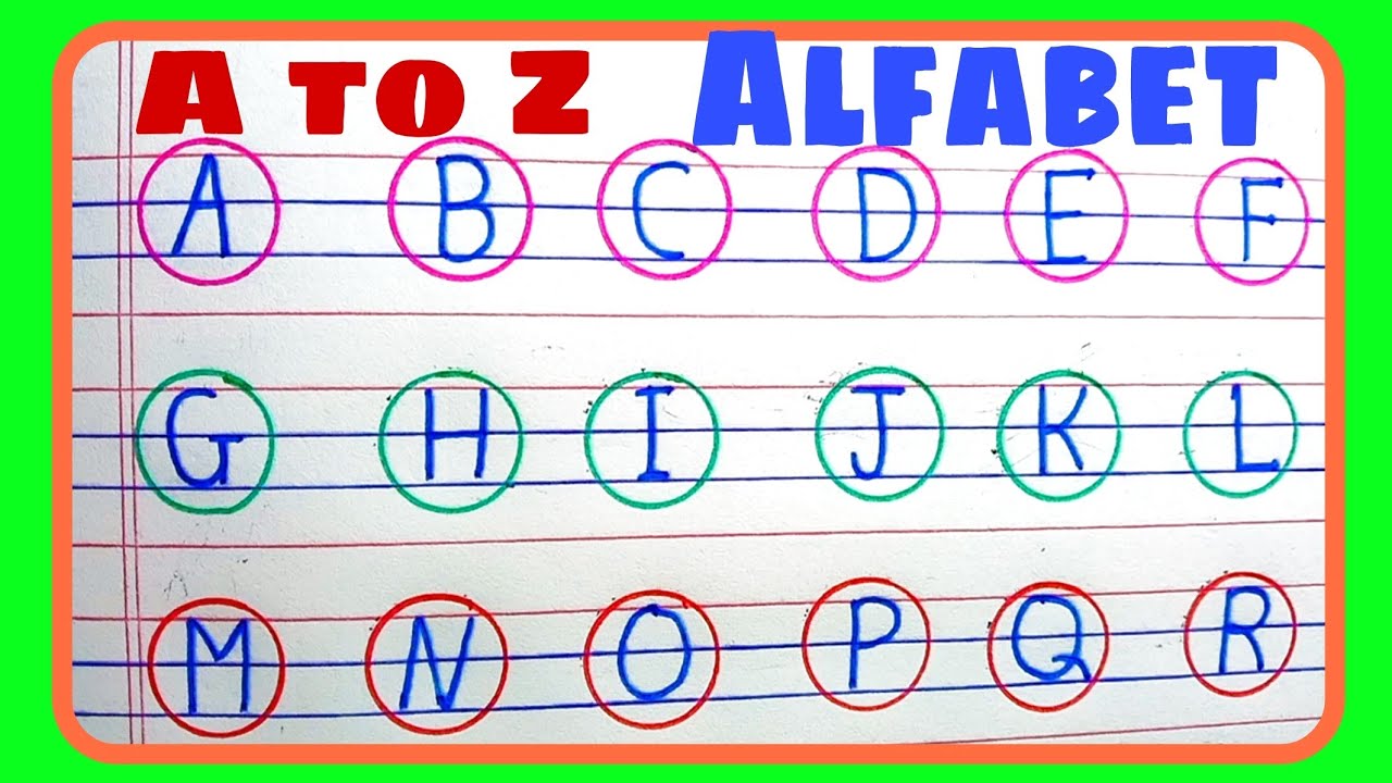 How to write Capital Letters || ABCD Alphabets || Capital Letters Abcd ...