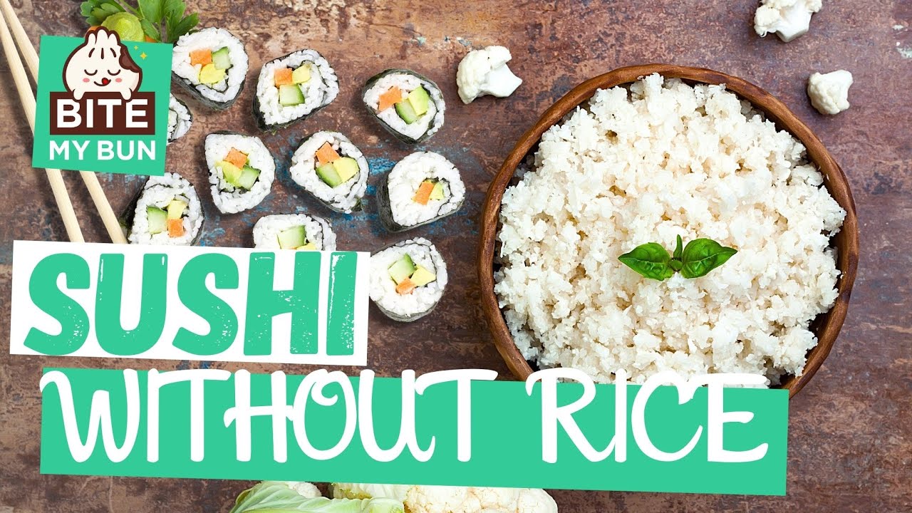 Sushi without rice recipe: paleo cauliflower - YouTube