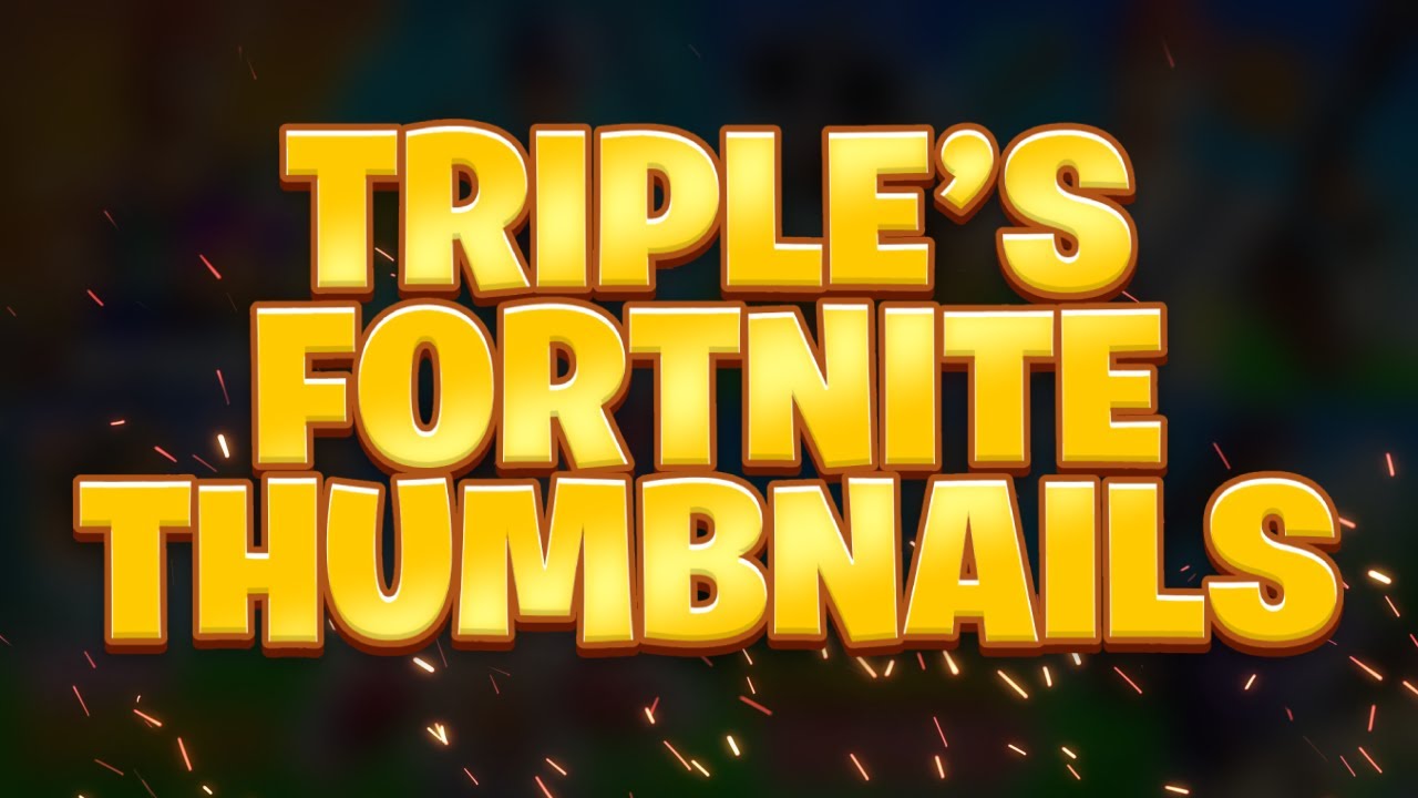 Triple DZN's *NEW* Fortnite Thumbnail Gallery! - YouTube