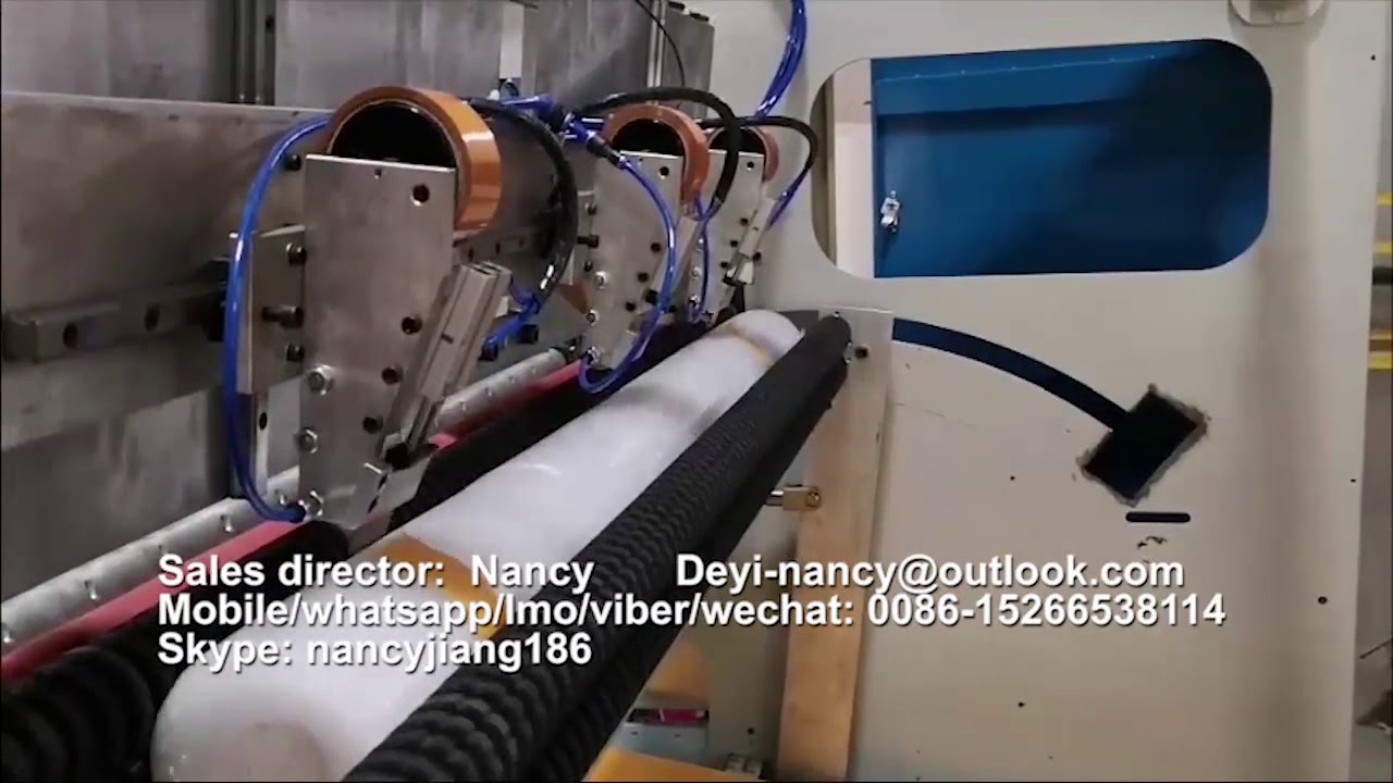 coreless winder machine, AUTOMATIC WINDER CORELESS + PACKING - YouTube