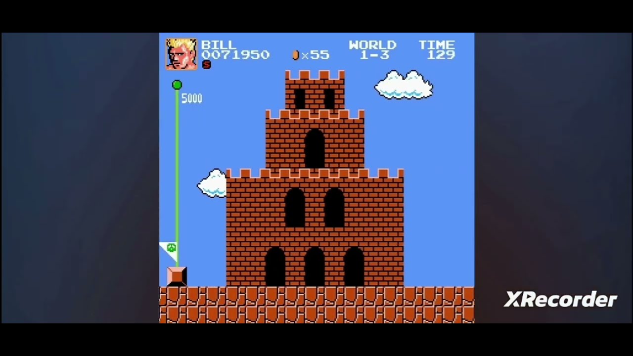 Super Mario Contra style NES gameplay - YouTube
