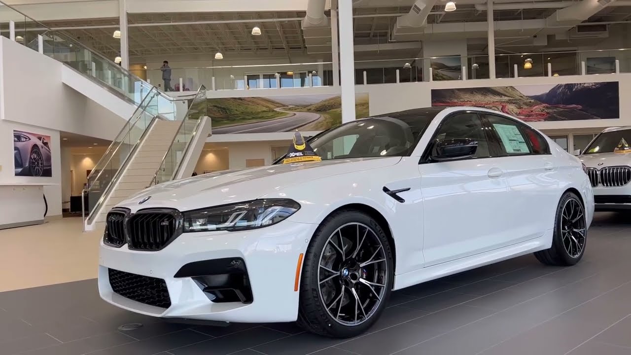 2022 BMW M5 Competition in Alpine White w/ Shadowline Trim & Black ...