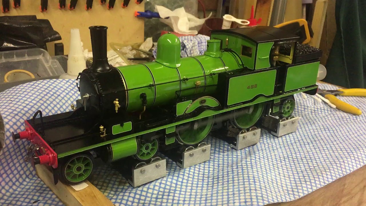 Accucraft LSWR Adams Radial - Rolling Road Steam Test - YouTube