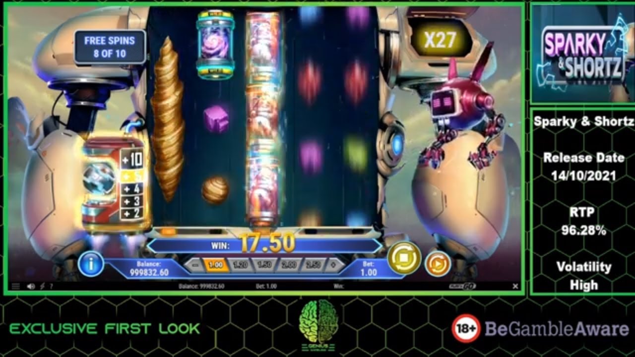 Sparky And Shortz Slot Preview By Play'n Go Bonus And Big Win - YouTube