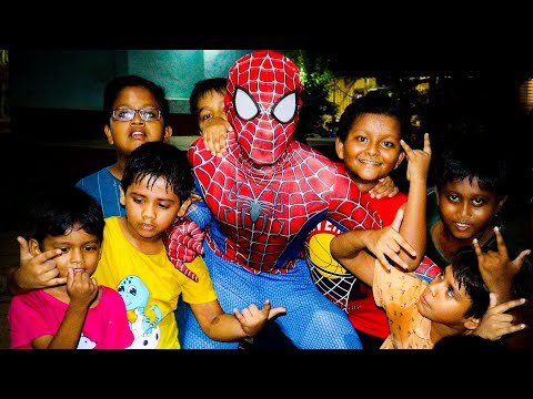 MR Spider fan birthday || a day with Spiderman fans part 1 || enjoy with Spiderman little family