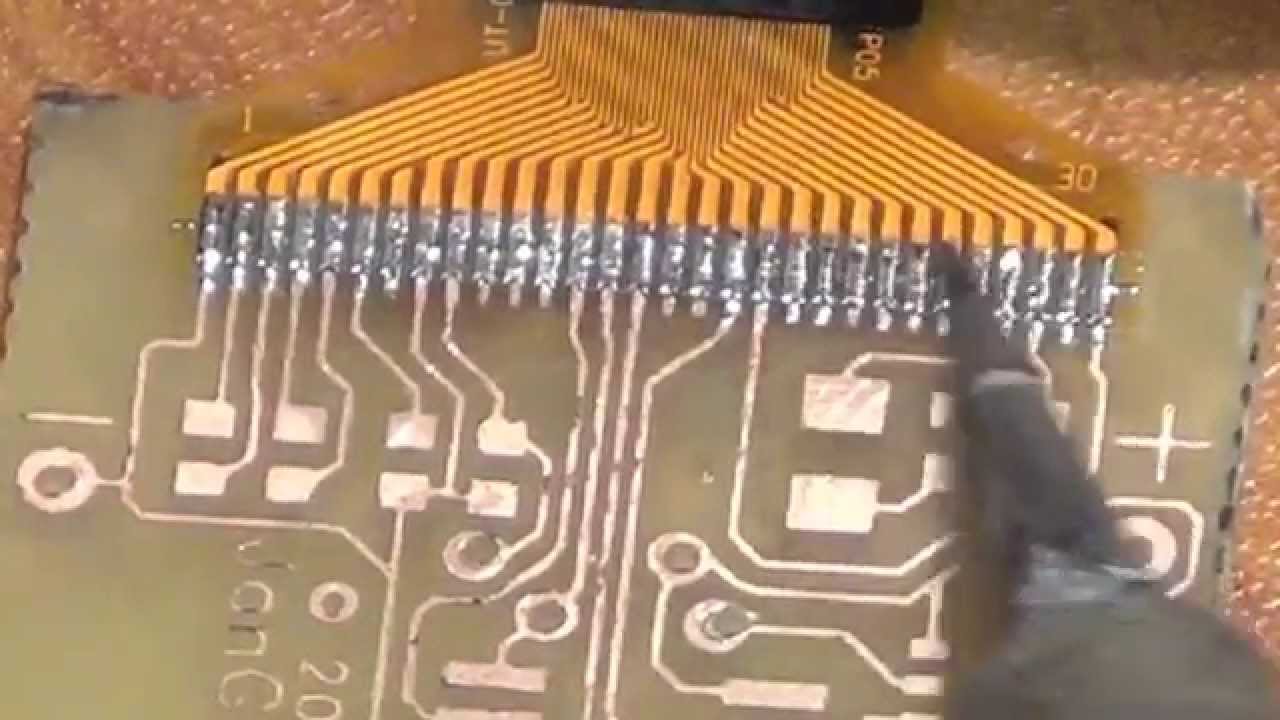Oled Display soldering - YouTube