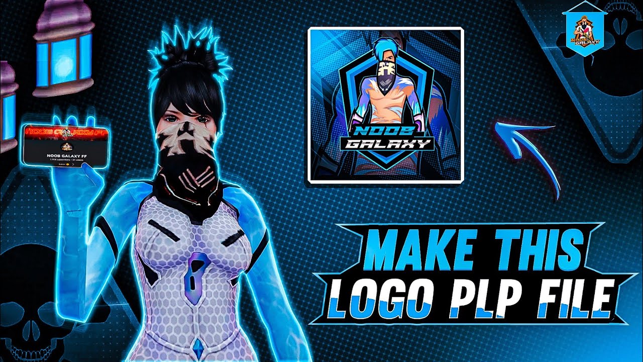 Free Fire Mascot Logo Pixelab Plp File || Mascot Logo Template || Noob ...