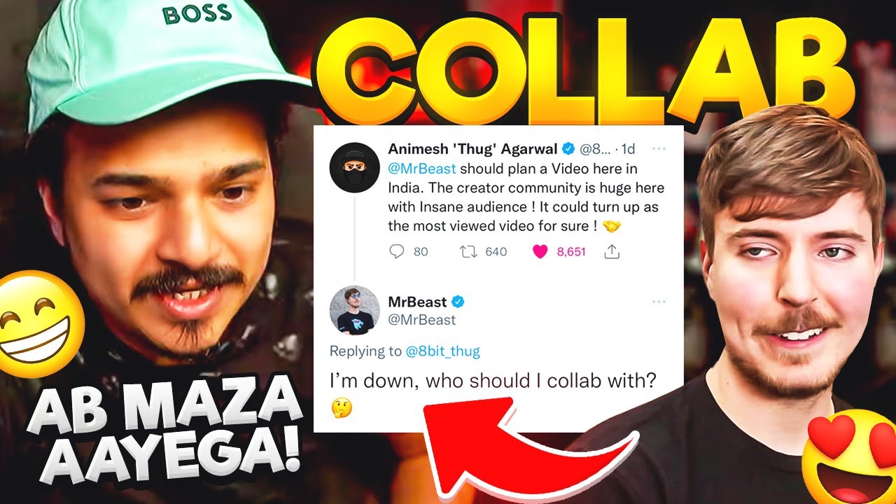 Thug on MrBeast tweet reply and collab with @MrBeast | 8BIT THUG - YouTube