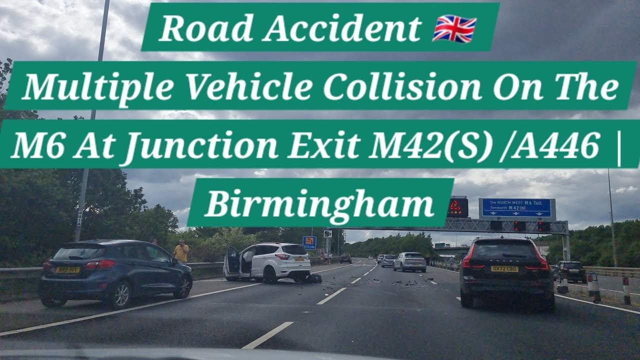 Road Accident 🇬🇧 | Multiple Vehicle Collision On The M6 At Junction ...