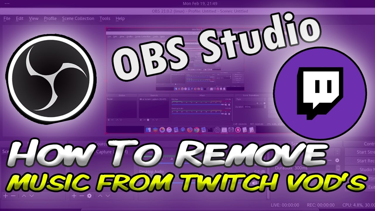 HOW TO REMOVE MUSIC FROM TWITCH VODS!! | OBS STUDIO | 2022! - YouTube
