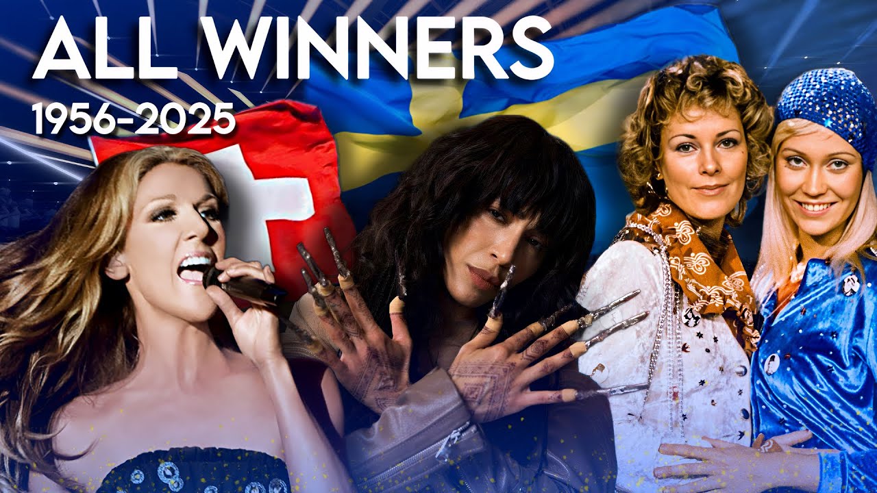 All Winners of Eurovision Song Contest 1956-2025 - YouTube