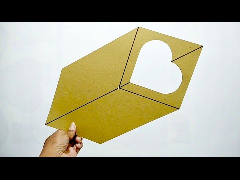 HEART OPTICAL ILLUSION 3D WALL PAINTING || DECORATION HEART || HOW TO DRAW 3D PAINTING