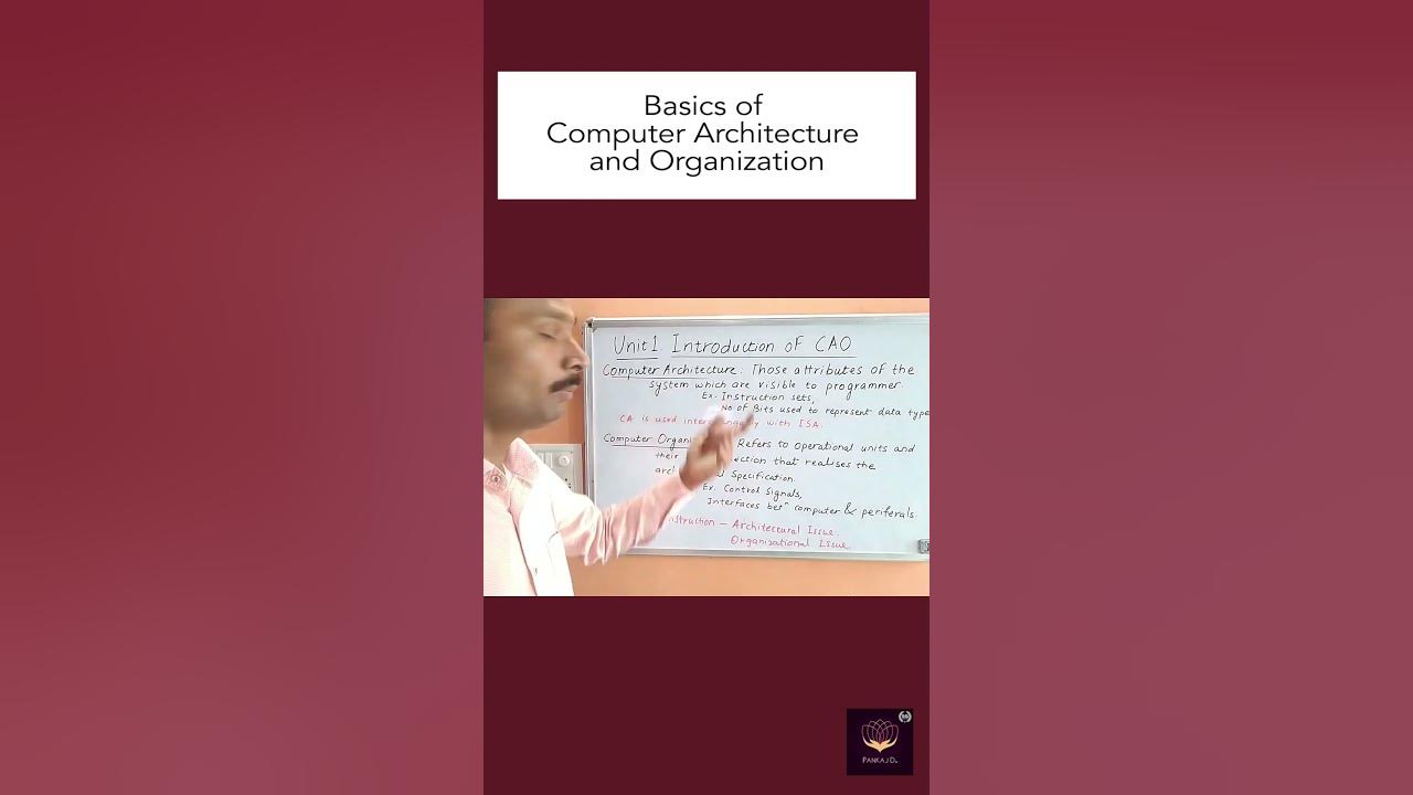 1.4 CAO | Basics of Computer Architecture and Organization #coa, #computerarchitecture #shorts ...