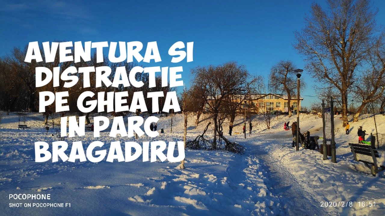 Aventura si Distractie Pe Gheata in Parc Bragadiru - YouTube