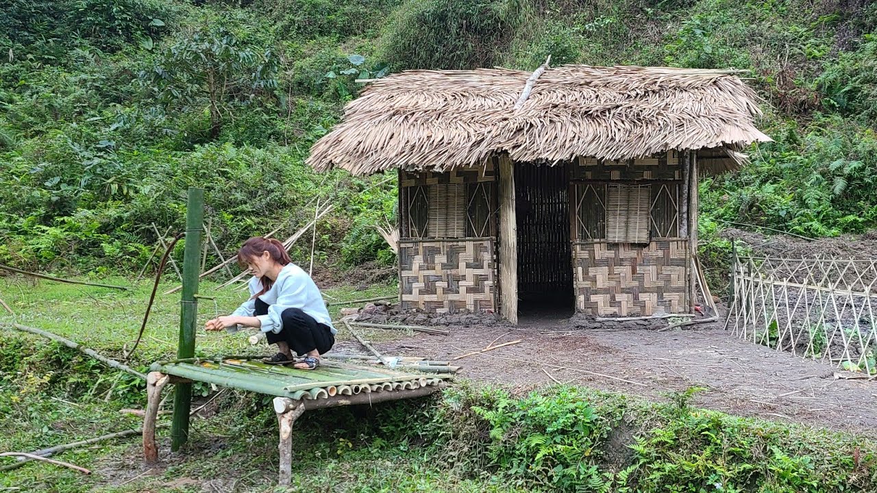 construction and design of an automatic water pole made of bamboo - YouTube