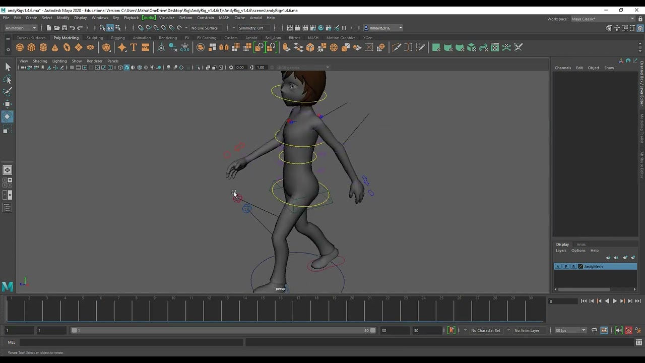 Class11 Andy Rig FK IK Hand - YouTube