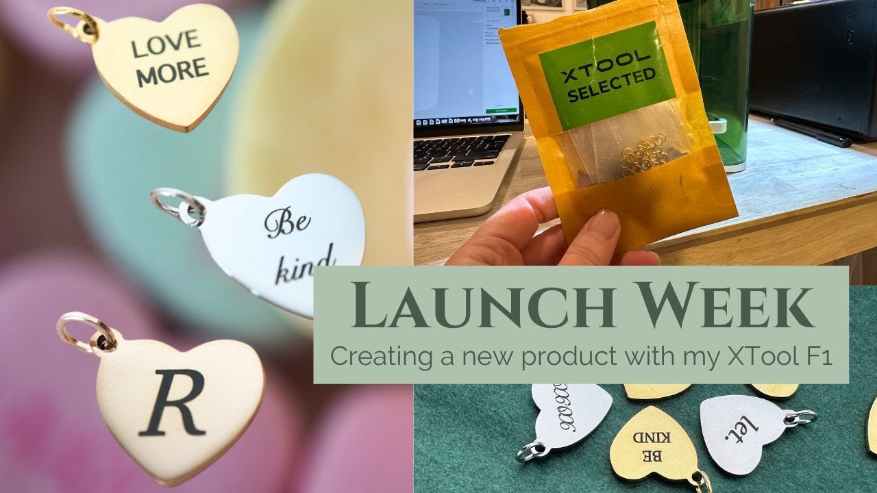 XTool F1: Launching a new product and engraving jewelry (with settings). - YouTube