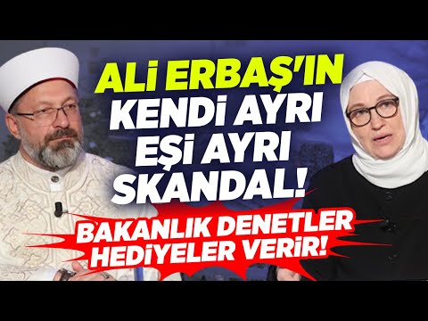 Ali Erbaş'ın Kendi Ayrı Eşi Ayrı Skandal! Bakanlık Denetler Hediyeler Dağıtır! KRT Haber