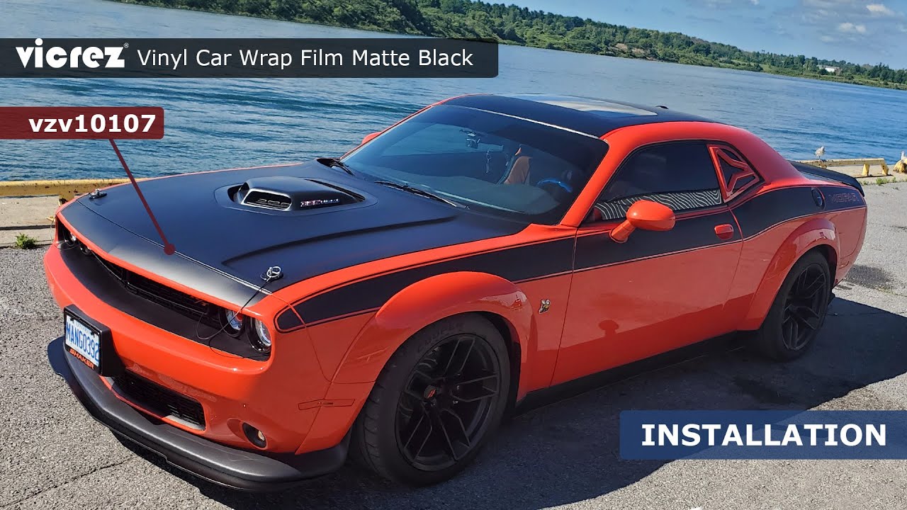 Vicrez Vinyl Wrap Film vzv10107 Matte Black | Customer Feedback ...