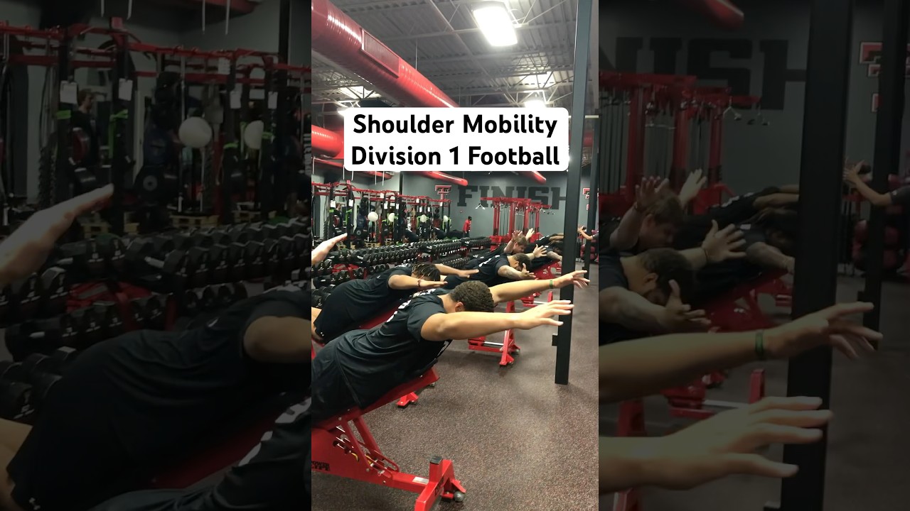 Shoulder Mobility Work - Division 1 Football Players - YouTube