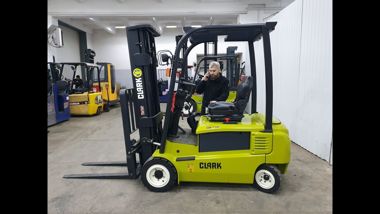 Електричний навантажувач CLARK GEX20s - YouTube