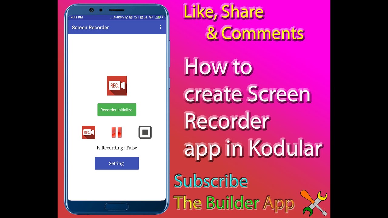 How to Create Screen Recorder app - YouTube