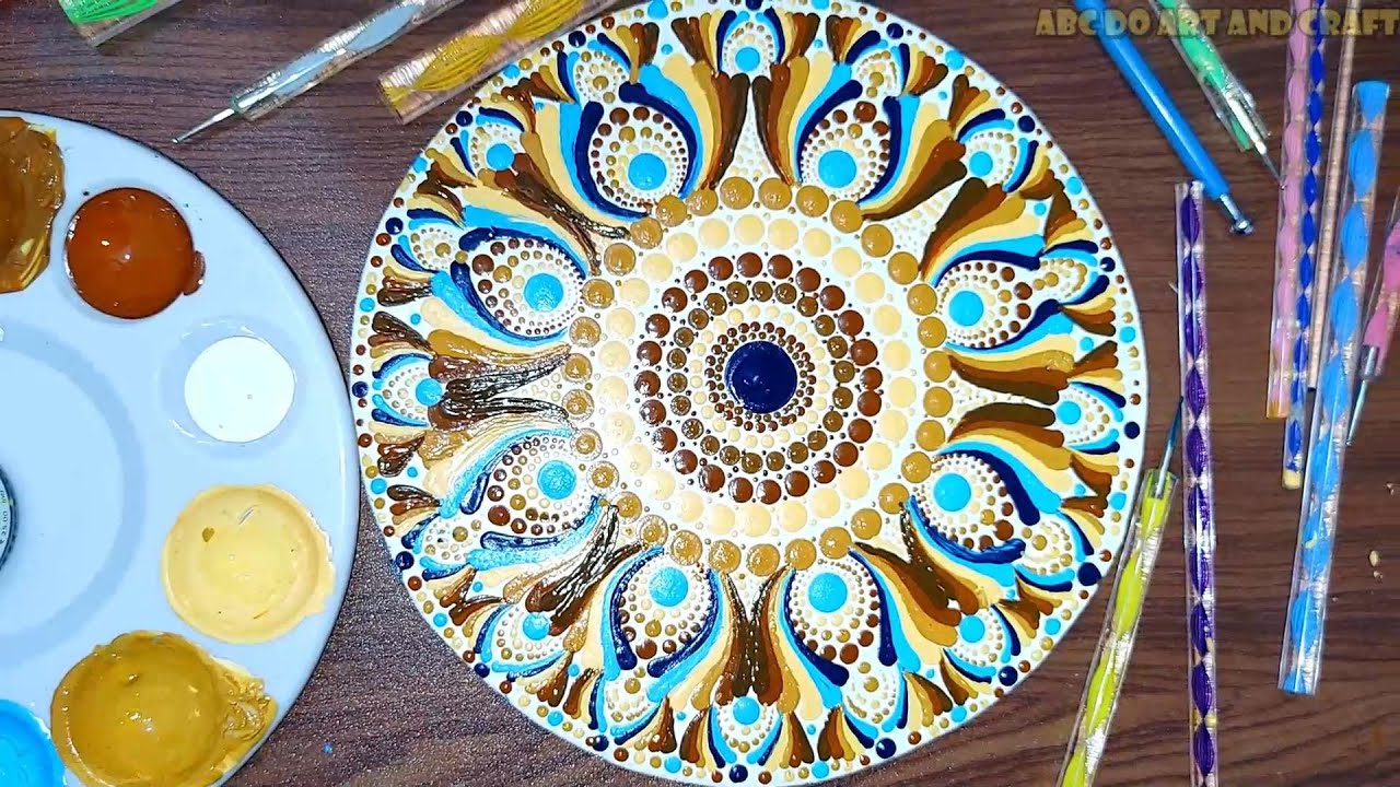How to make easy mandala dot Art | Mandala Tools Tutorial - YouTube