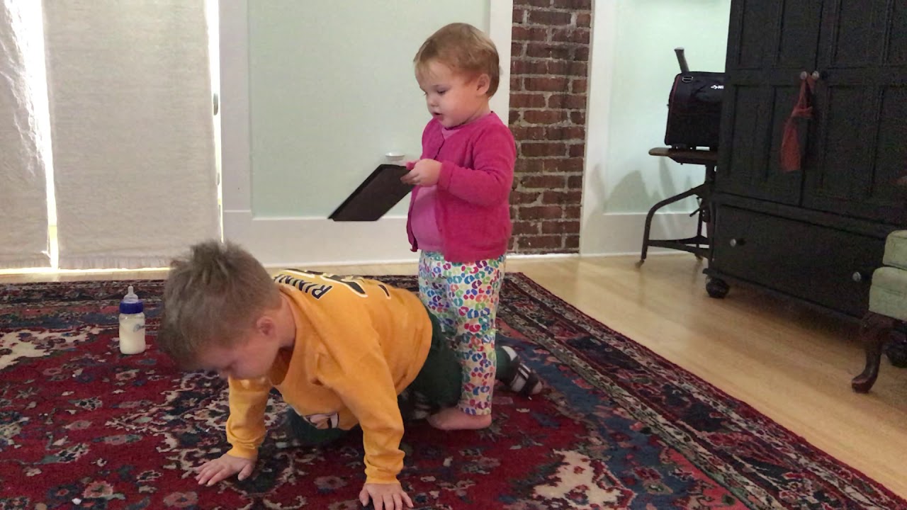 P&B playing horsie 🐴 - YouTube