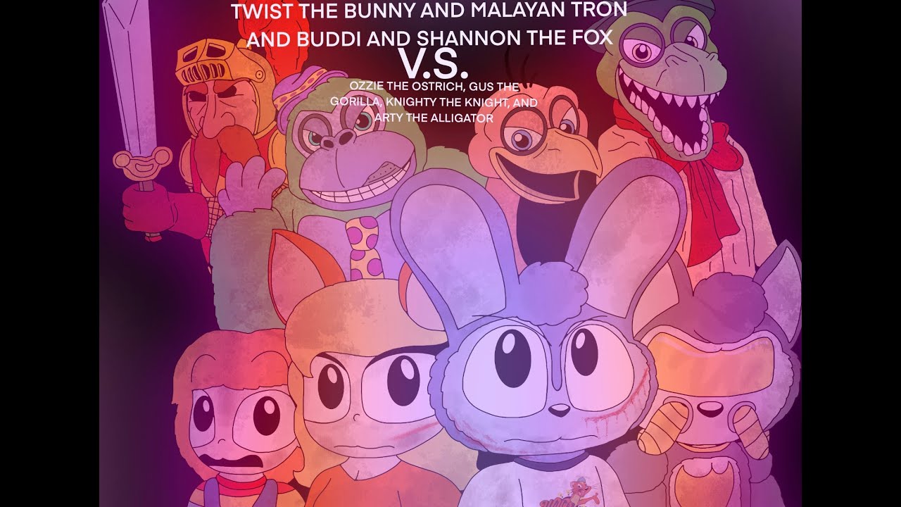 Twist The Bunny Vs Ozzie, Gus, Knighty, and Arty!!! - YouTube