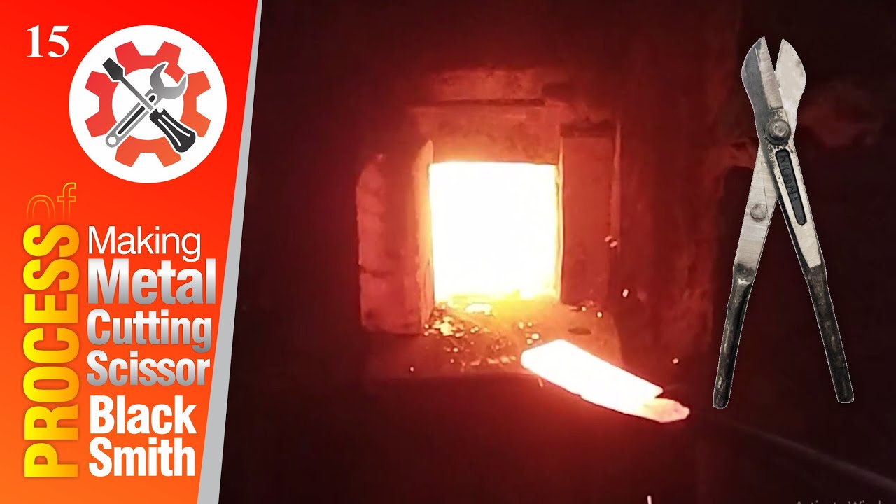 Witness a Blacksmith Crafting Cutting Scissors on Power Hammer : From ...