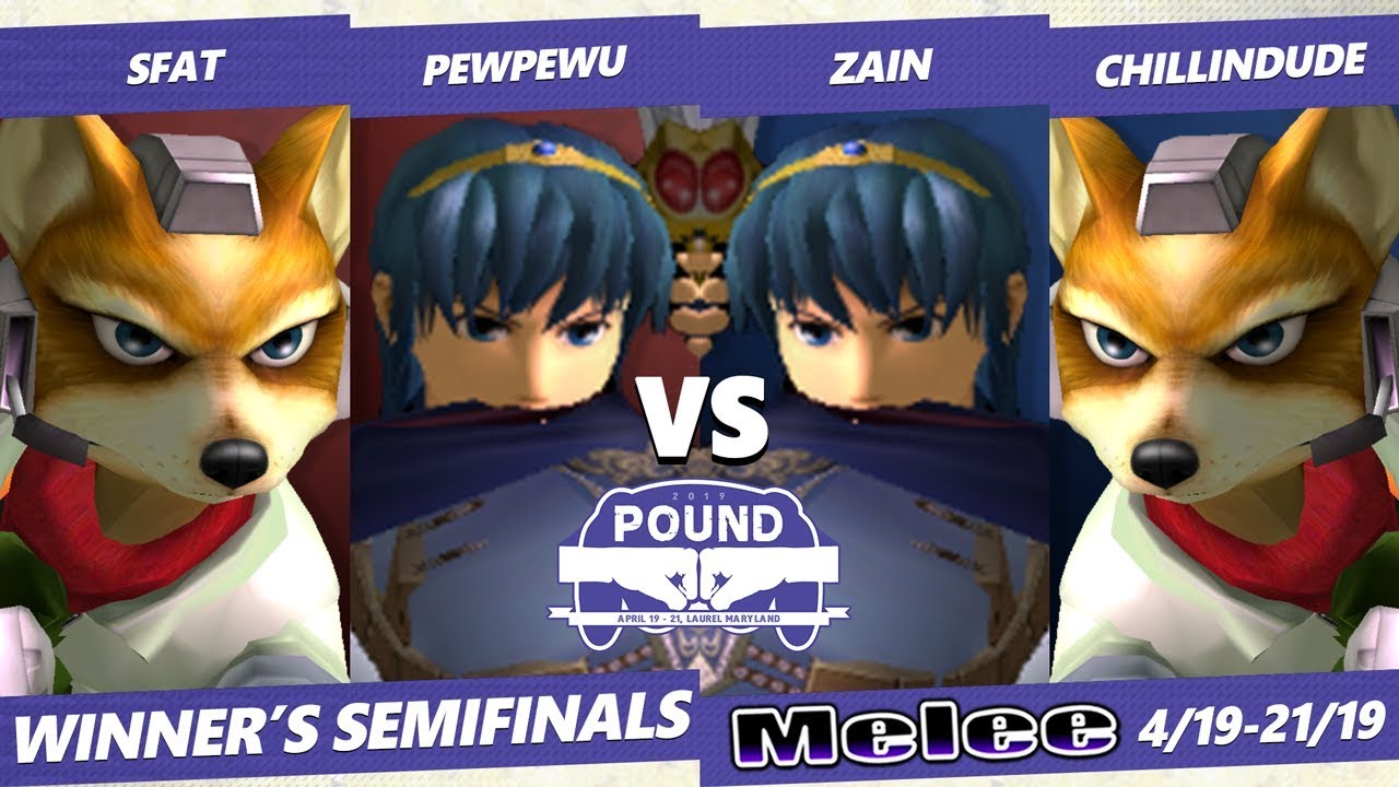 Pound 2019 SSBM Teams - SFAT & PewPewU VS Chillindude & Zain - Smash ...