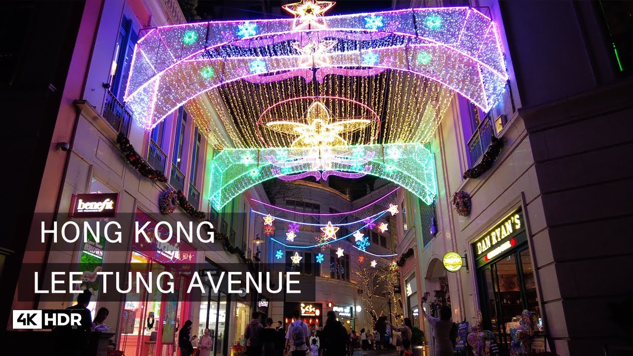 Magical Moments: Snowfall on Lee Tung Avenue, Hong Kong - YouTube