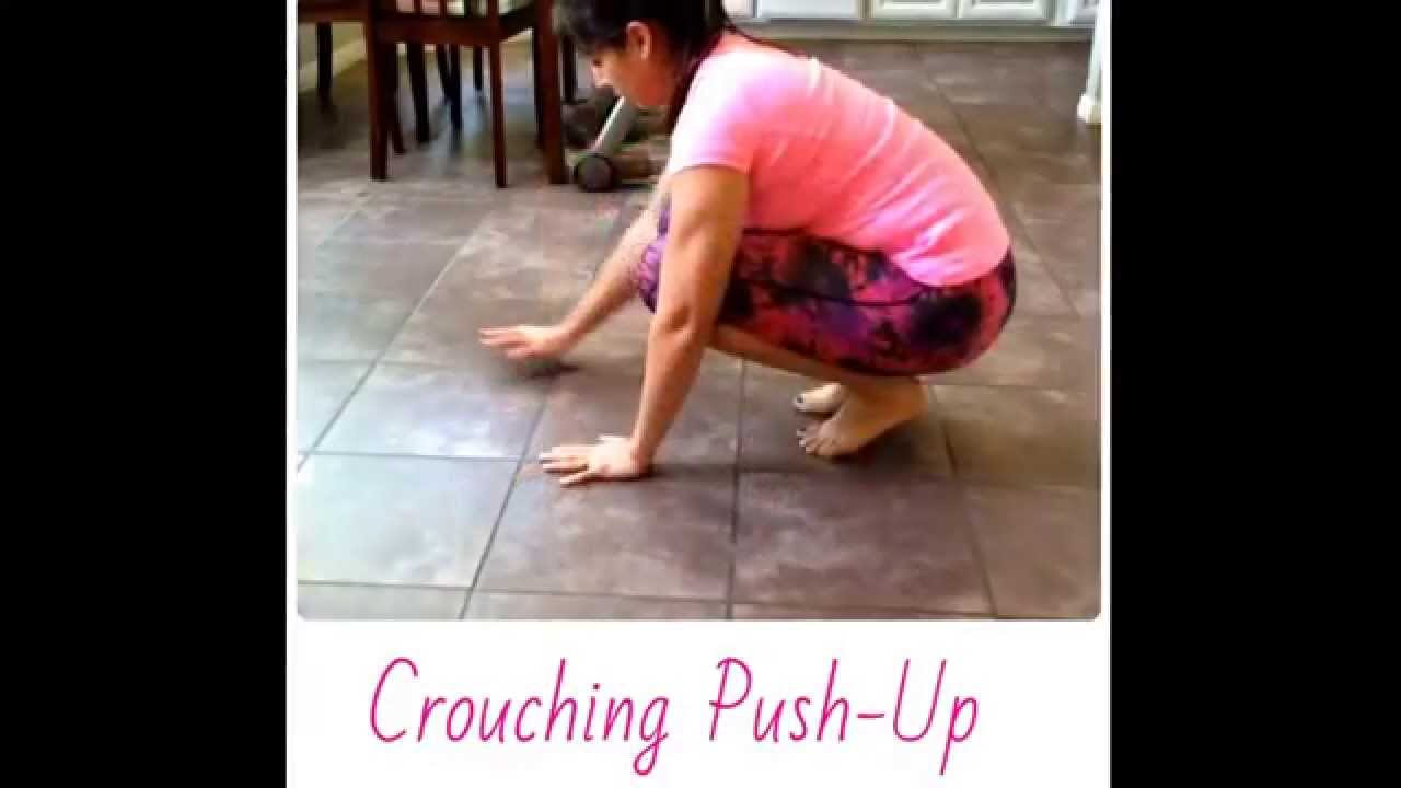 How to do a crouching crow push up - YouTube